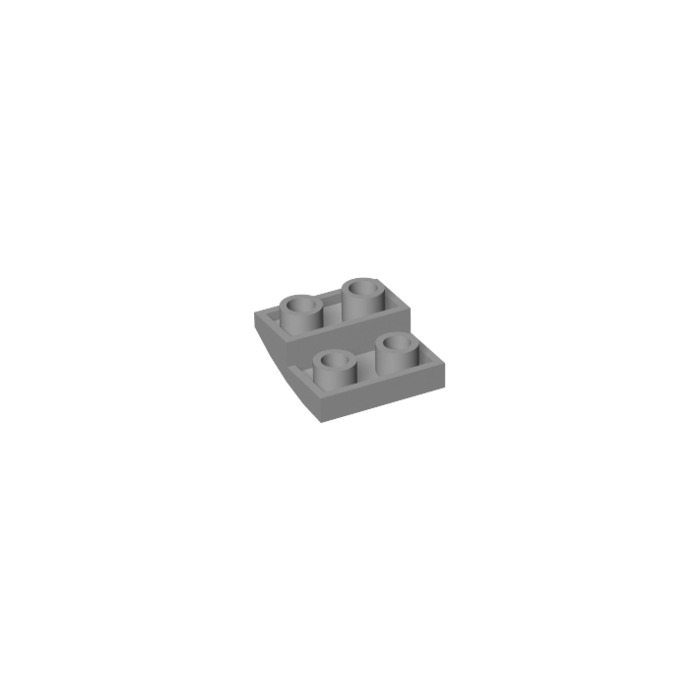 LEGO Medium Stone Gray Slope 2 x 2 x 0.7 Curved Inverted (32803 ...