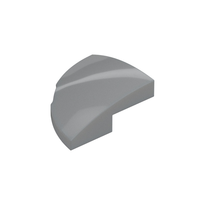 LEGO Medium Stone Gray Slope 2 x 2 x 0.7 Curved Round Quarter (5852 ...