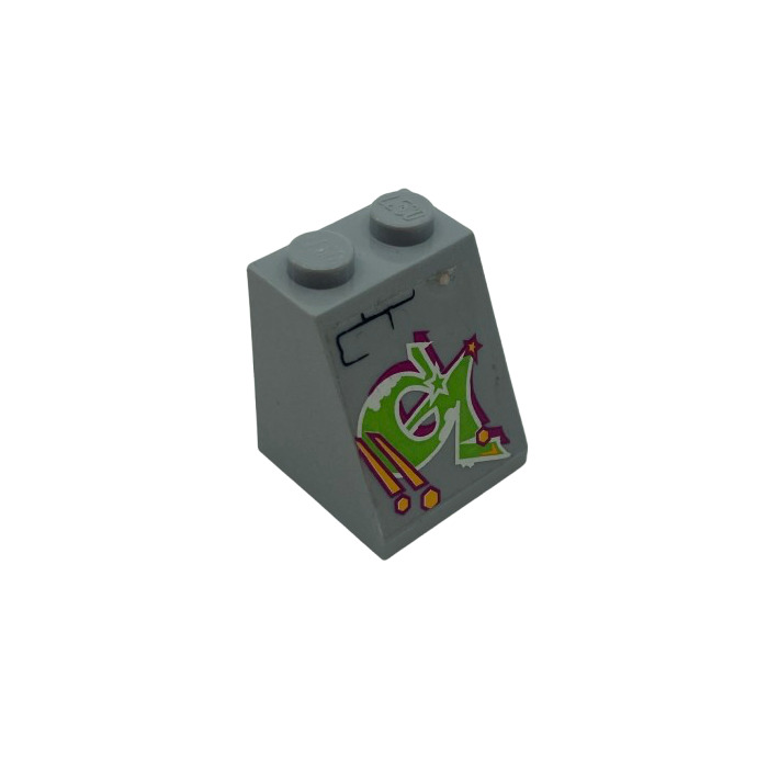 LEGO Medium Stone Gray Slope 2 x 2 x 2 (65°) with Bottom Tube with ...