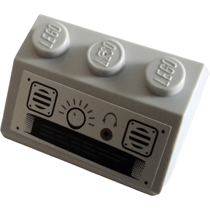 LEGO Medium Stone Gray Slope 2 x 3 (45°) with Radio Control and ...