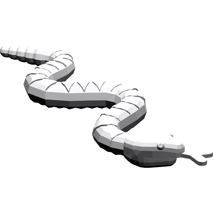 LEGO Medium Stone Gray Snake with Texture (30115) | Brick Owl - LEGO ...