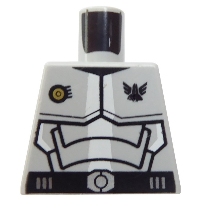 LEGO Medium Stone Gray Solomon Blaze Torso without Arms (973) | Brick ...