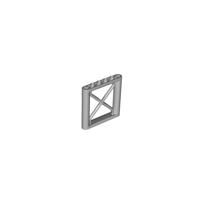 LEGO Medium Stone Gray Support 1 x 6 x 5 Girder Rectangular (64448 ...
