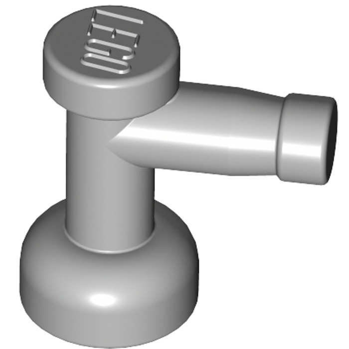 LEGO Medium Stone Gray Tap 1 x 1 with Hole in End (4599) | Brick Owl ...