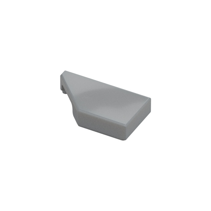 LEGO Medium Stone Gray Tile 1 x 2 45° Angled Cut Left (5091) | Brick Owl