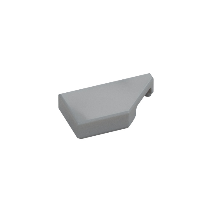 LEGO Medium Stone Gray Tile 1 x 2 45° Angled Cut Right (5092) | Brick Owl