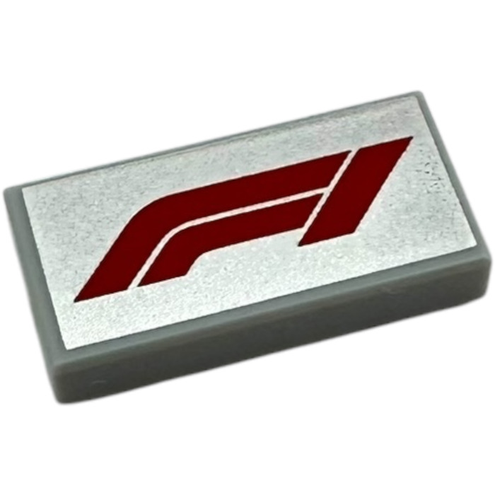 LEGO Tile 1 x 2 with 'F1' logo with Groove (3069 / 110861) | Brick Owl