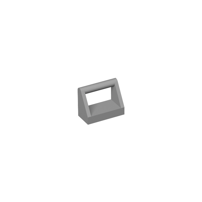 LEGO Medium Stone Gray Tile 1 x 2 with Handle (2432) | Brick Owl - LEGO ...