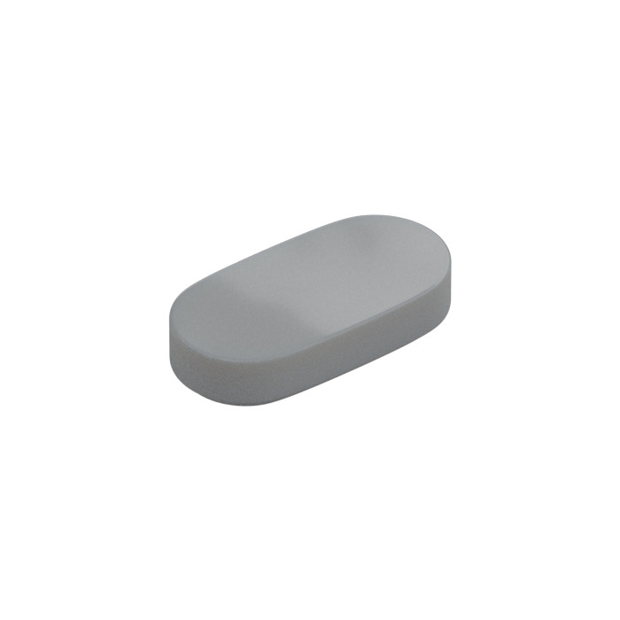 LEGO Medium Stone Gray Tile 1 x 2 with Rounded Ends (1126) | Brick Owl ...