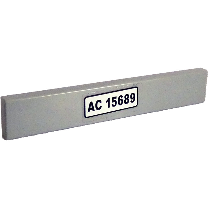 LEGO Tile 1 x 6 with AC 15689 License Plate Sticker (6636) | Brick Owl ...