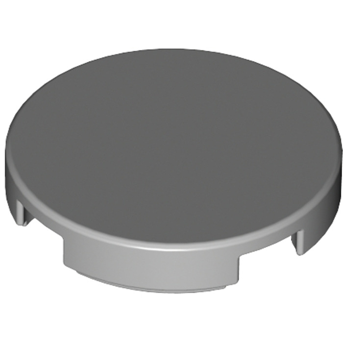 LEGO Medium Stone Gray Tile 2 x 2 Round with Bottom Stud Holder (14769 ...