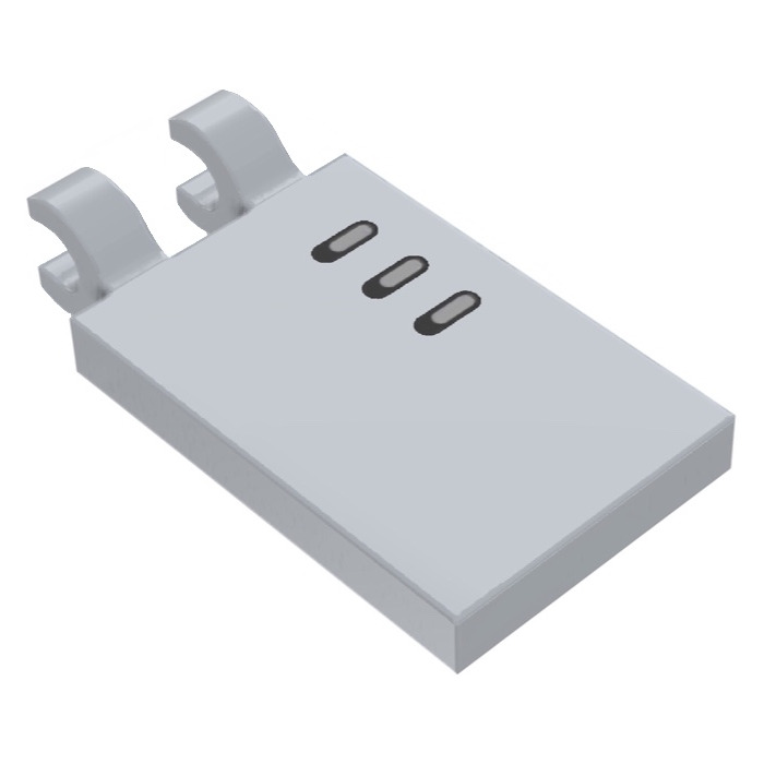 LEGO Tile 2 x 3 with Horizontal Clips with 3 Switches (Right) Sticker ...