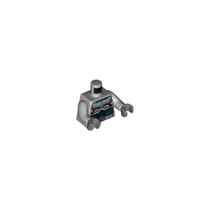 LEGO Medium Stone Gray Tremor Minifig Torso (3814 / 76382) | Brick Owl