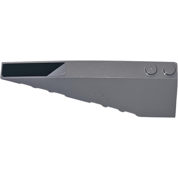 LEGO Wedge 10 x 3 x 1 Double Rounded Left with Dark Green Stripe ...