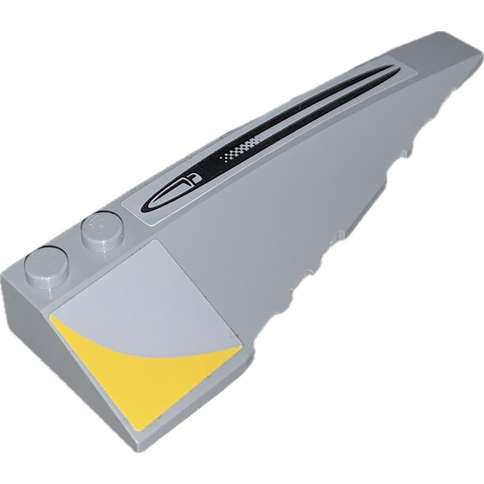 LEGO Medium Stone Gray Wedge 10 x 3 x 1 Double Rounded Right with ...