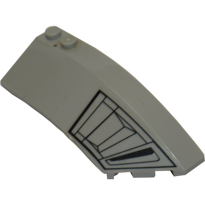 LEGO Wedge 3 x 8 x 2 Curved Right with Air Intake Sticker (41749 ...