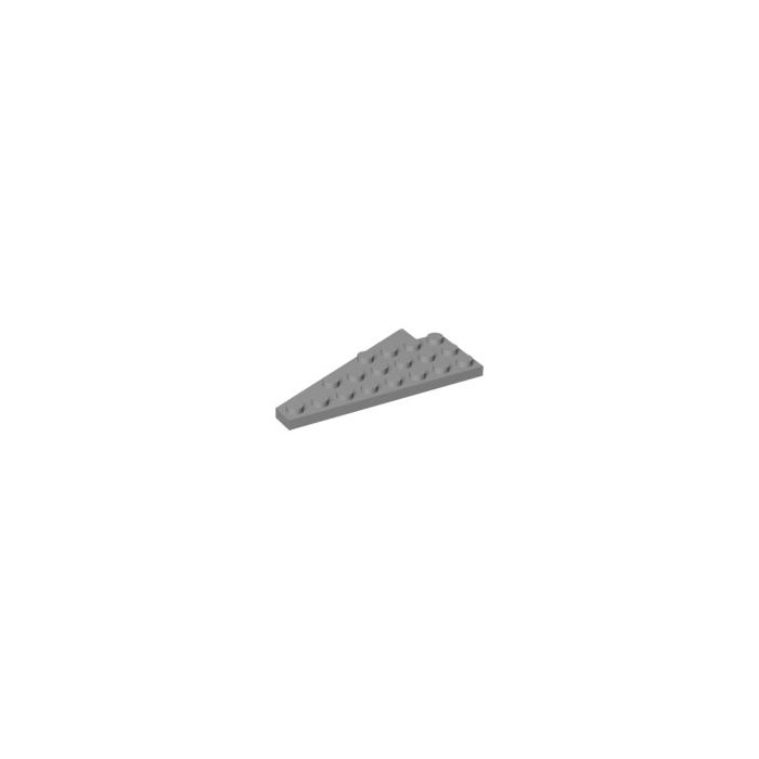 LEGO Medium Stone Gray Wedge Plate 4 x 8 Wing Right with Underside Stud ...