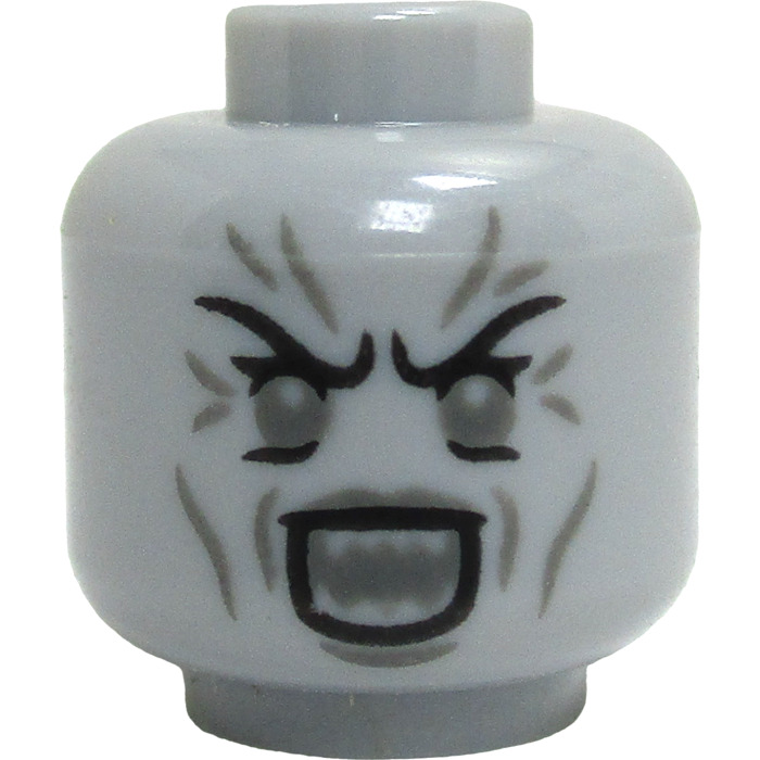 LEGO Medium Stone Gray Weeping Angel Minifig Head (3626 / 24033 ...
