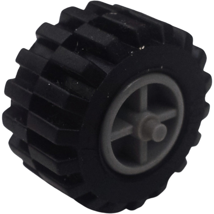 LEGO Wheel Centre Wide with Stub Axles with Tire 21mm D. x 12mm ...