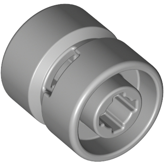 LEGO Medium Stone Gray Wheel Rim Ø11.5 x 12 Wide with Notched Hole ...