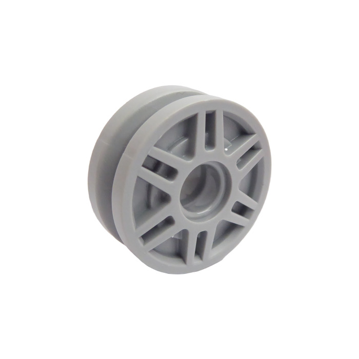LEGO Medium Stone Gray Wheel Rim Ø18 x 8 with Pin Hole with Deep Spokes ...