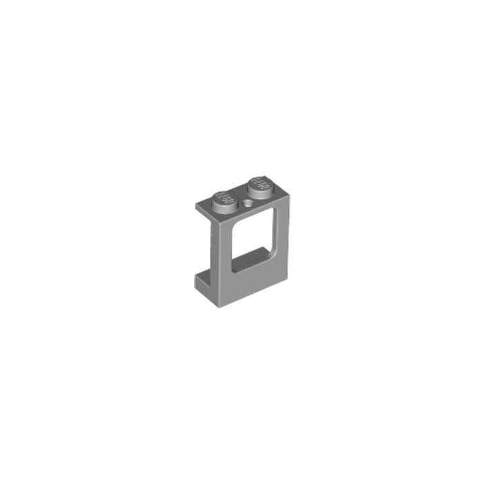 LEGO Medium Stone Gray Window Frame 1 x 2 x 2 (Plane) with 2 Holes in ...