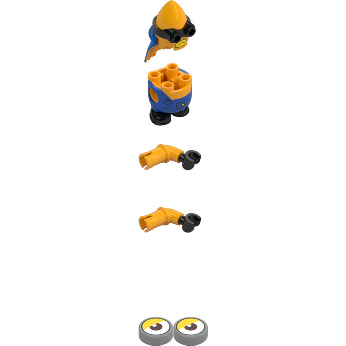 LEGO Mega Minion Gus Minifigure with Bright Light Orange Arms and Body ...