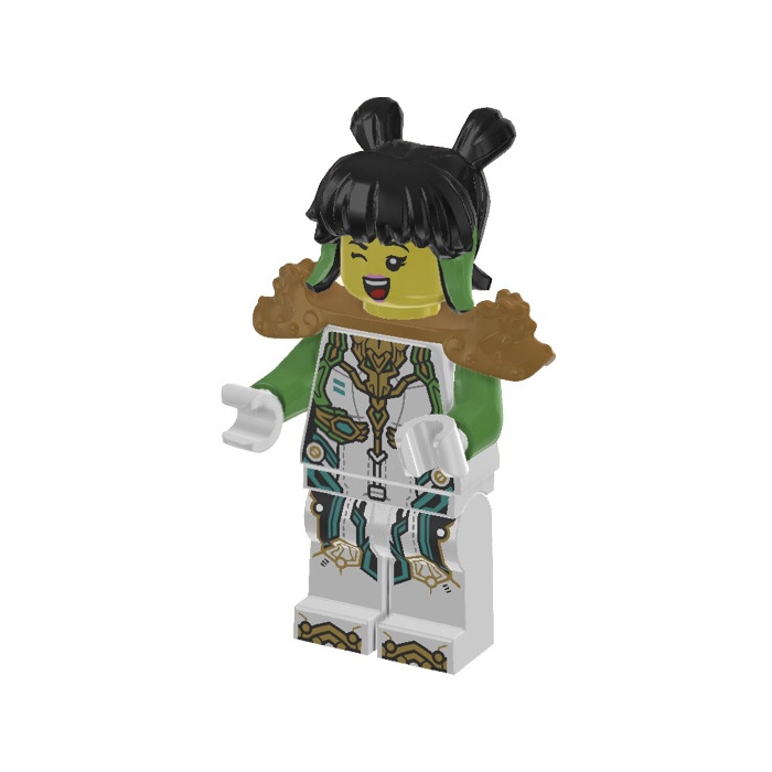 LEGO Mei with Dragon Armor Suit and Dragon Head Shoulder Armor ...