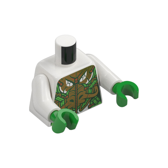 LEGO Mei with Dragon Armor Suit and Shoulder Armor Minifig Torso (973 / ...