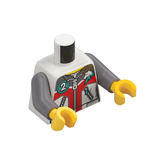 LEGO Mei with White Jacket with Zippers Minifig Torso (973 / 76382 ...