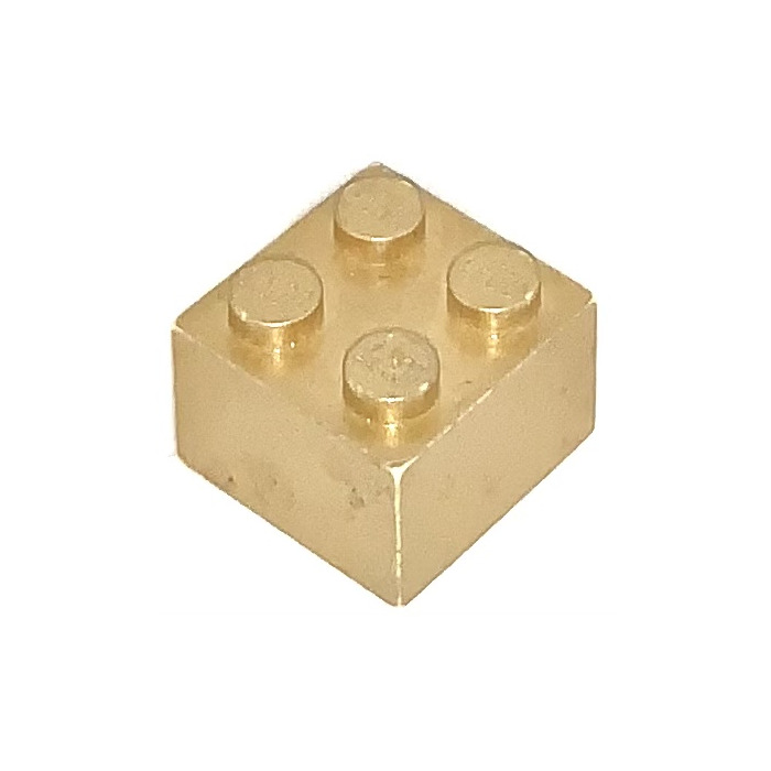 LEGO Metallic Gold Brick 2 x 2 (3003) | Brick Owl