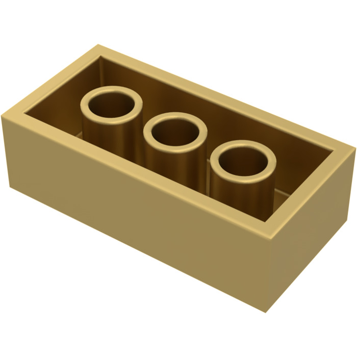 LEGO Metallic Gold Brick 2 x 4 (3001 / 3556) | Brick Owl - LEGO Marketplace