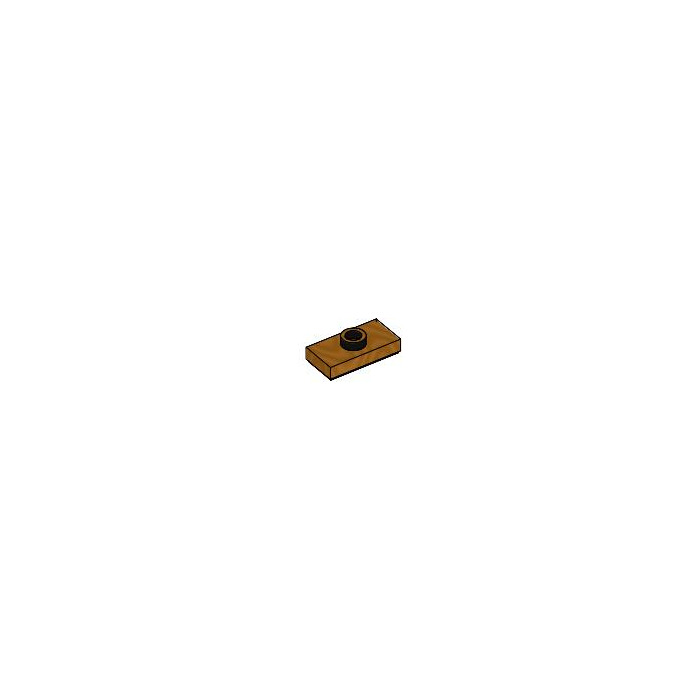LEGO Metallic Gold Plate 1 x 2 with 1 Stud (with Groove and Bottom Stud ...