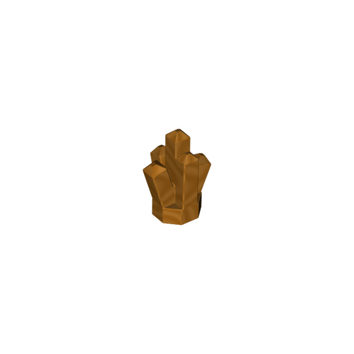 LEGO Metallic Gold Rock 1 x 1 Crystal with 5 Points (28623 / 30385 ...