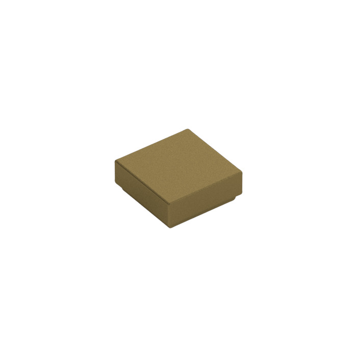 LEGO Metallic Gold Tile 1 x 1 with Groove (3070 / 113480) | Brick Owl