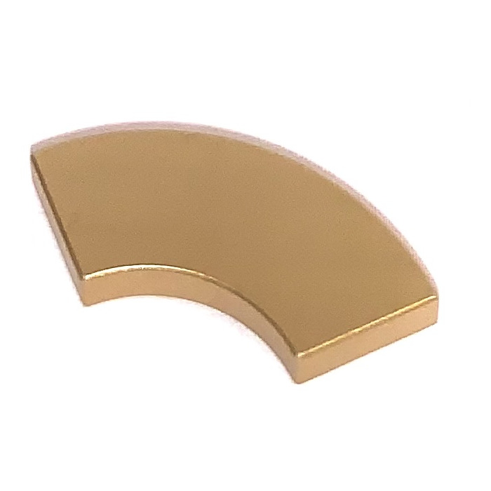 LEGO Metallic Gold Tile 2 x 2 Curved Corner (27925) | Brick Owl - LEGO ...