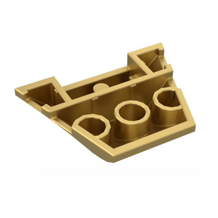 LEGO Metallic Gold Wedge Curved 3 x 4 Triple (64225) | Brick Owl - LEGO ...