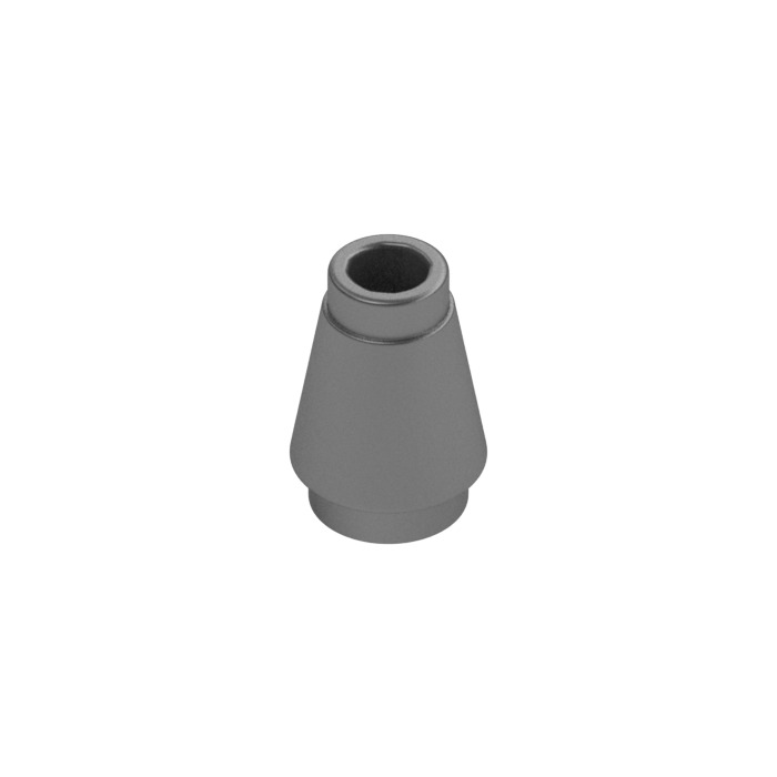 LEGO Metallic Silver Cone 1 x 1 with Top Groove (4589) | Brick Owl