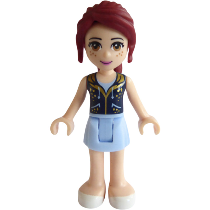 LEGO Mia, Bright Luz Azul Falda, Dark Azul Chaleco Parte superior ...