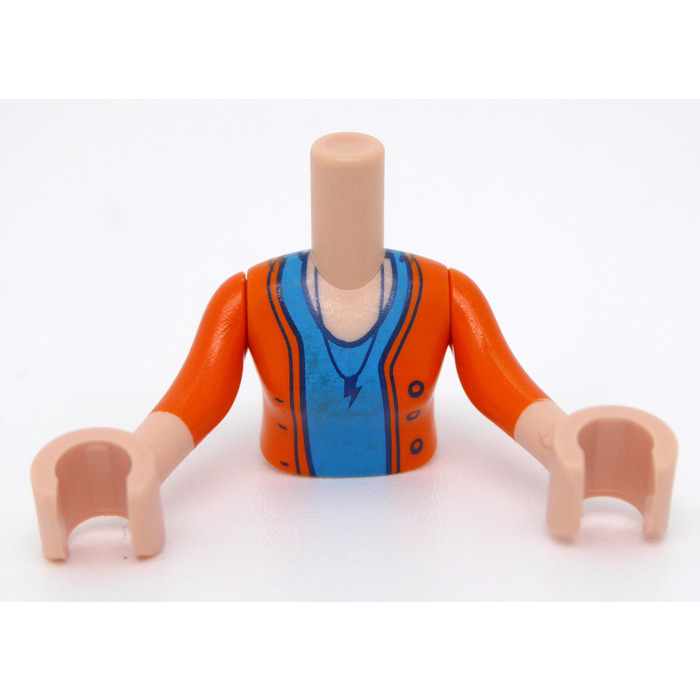 LEGO Mia (Orange Jacket over Dark Azure Shirt) Friends Torso (73152 / ...