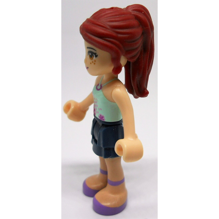 LEGO Mia with Aqua Paw Print Top and Dark Blue Skirt Minifigure | Brick ...