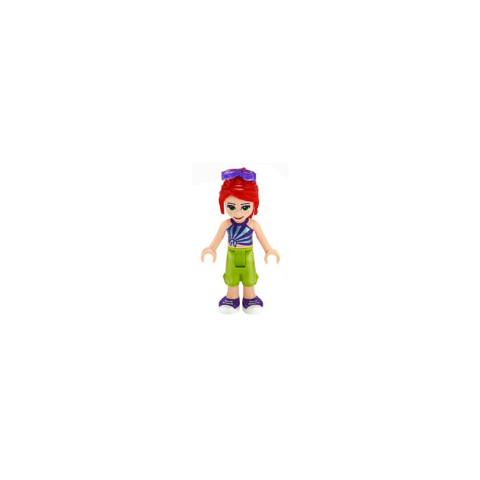 LEGO Mia with Purple Striped Top and Lime Trousers with Sunglasses ...