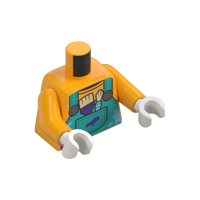 LEGO Mickey Mouse with Dark Turquoise Overalls Minifig Torso (973 / ...