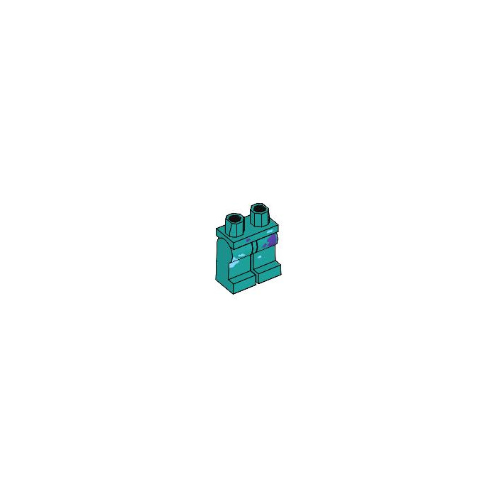 LEGO Mickey Mouse with Dark Turquoise Overalls Minifigure Hips and Legs ...