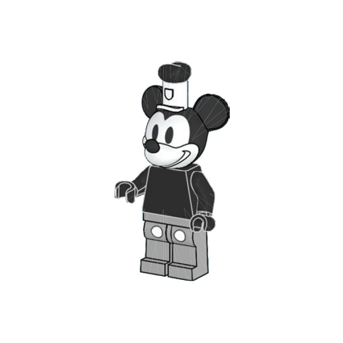 LEGO Mickey Mouse with Gray Legs and White Hat Minifigure | Brick Owl ...