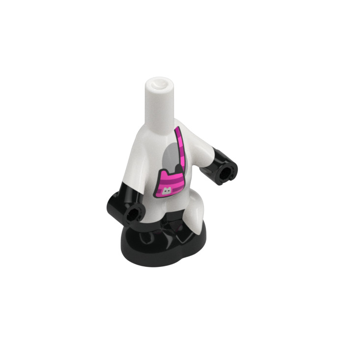 LEGO Micro Body with Cat Tail with Gray Stomach and Shoulder Bag ...