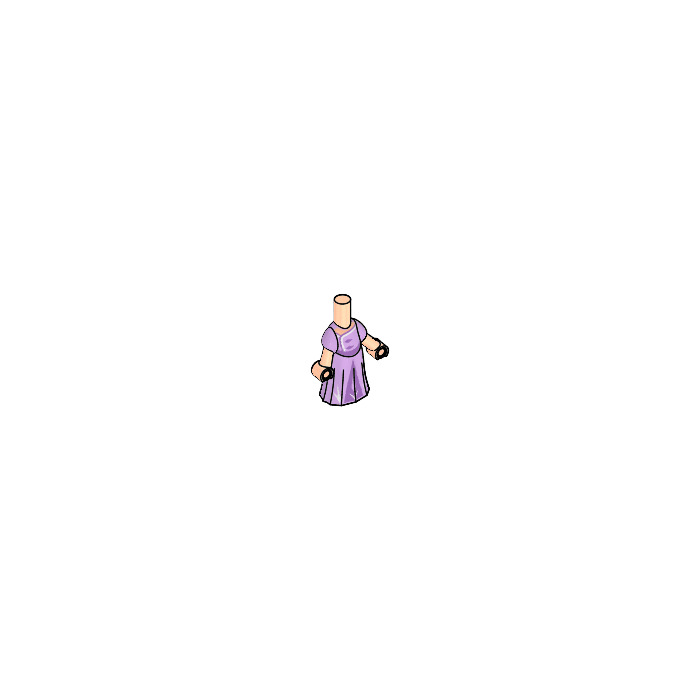 LEGO Micro Body with Long Skirt with Pink Elsa Dress (65203 / 66565 ...