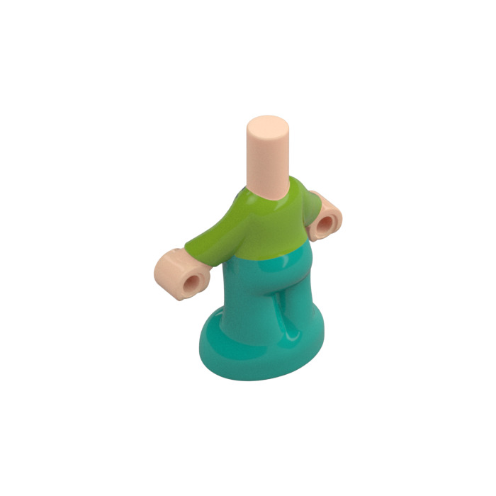 LEGO Micro Body with Trousers with Green Jacket (65224 / 103313 ...