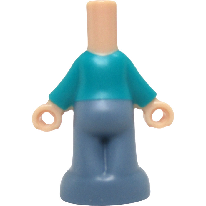 LEGO Micro Body with Trousers with Turquiose Dotted Shirt (65224 / ...