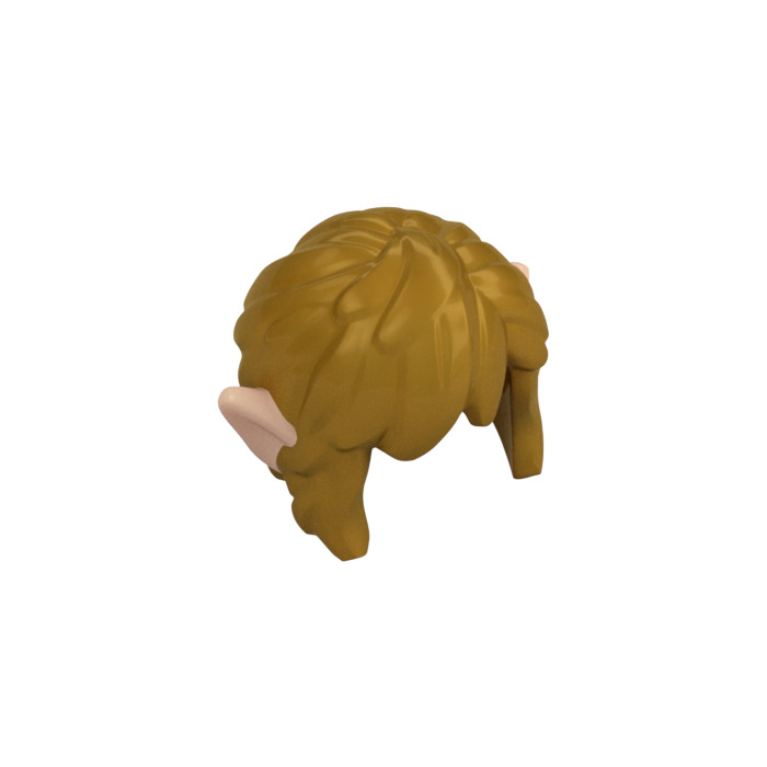 LEGO Mid-Length Wavy Hair with Bangs and Ears (105002) | Brick Owl ...